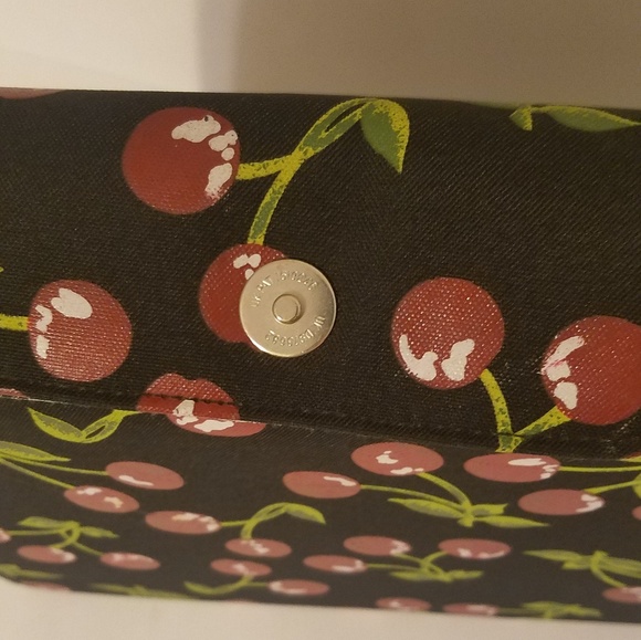 Bags | Cherry Purse With Cherries And Black Background | Poshmark